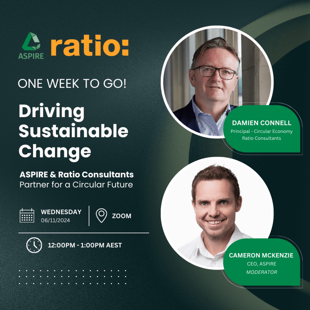 One Week to Go! Upcoming Webinar: Driving Sustainable Change – ASPIRE ...
